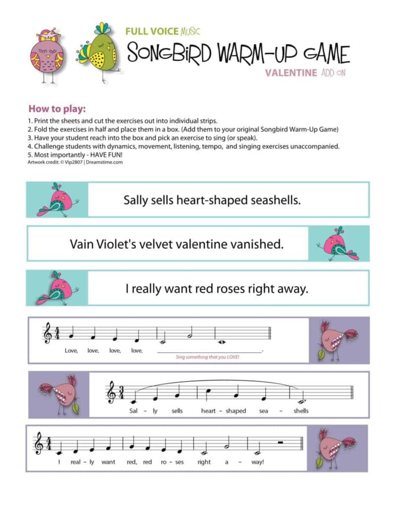 FVM | Love Bird Songs Music Reading Game