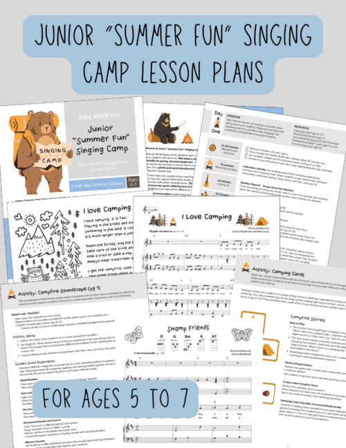 FVM | Junior “Summer Fun” Singing Camp Lesson Plans