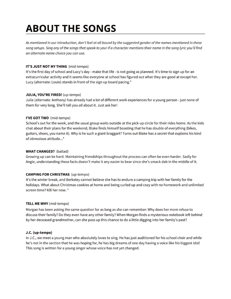 FVM | The Tweens ‘N Teens Songbook Volume 1 (PDF)